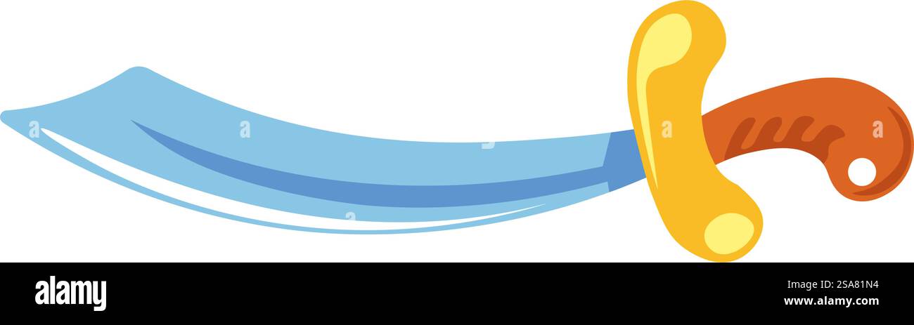 Sword with a sharp blade, isolated weapon for fight or battle. Piracy ...