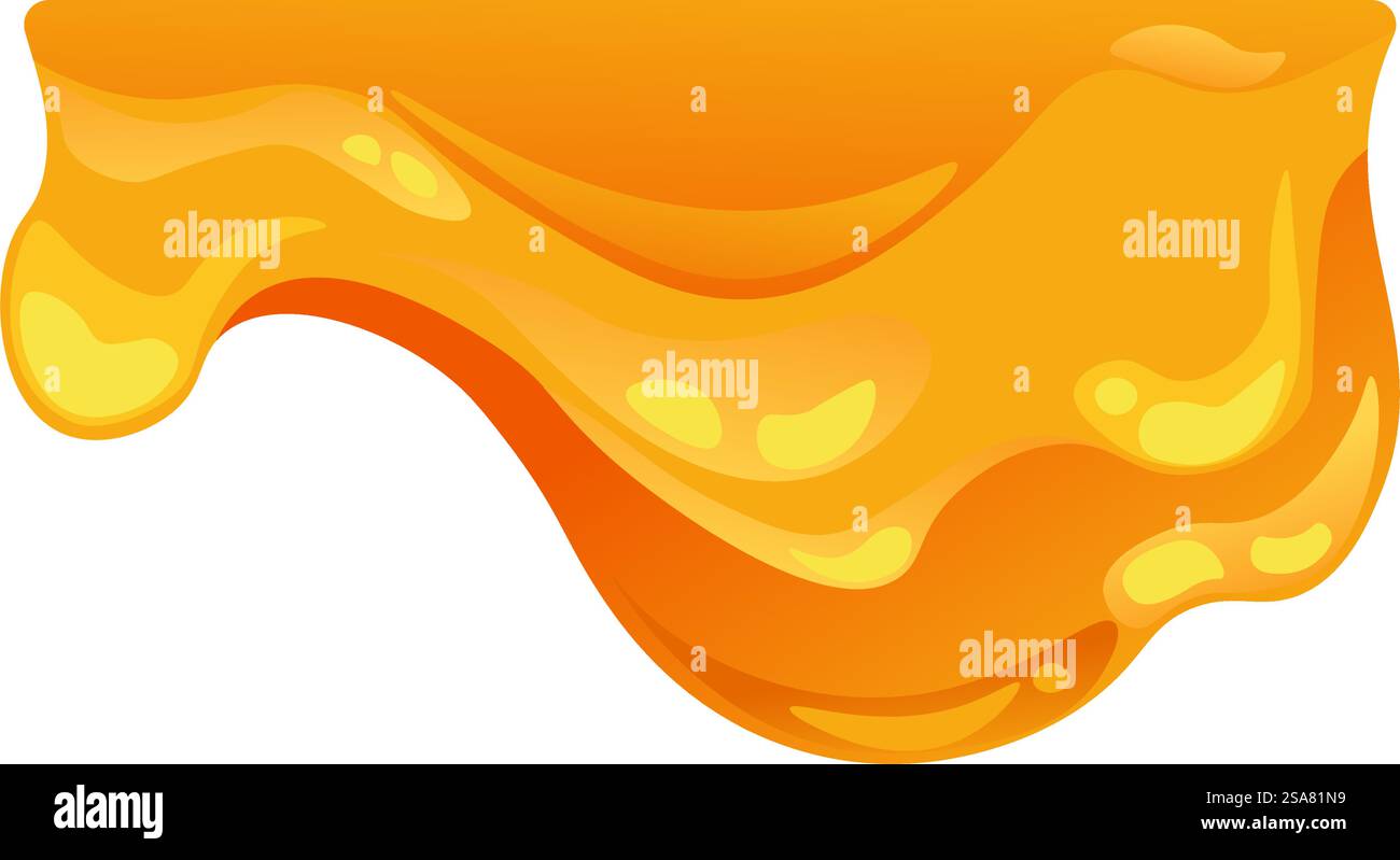 Sweet honey liquid or fluid with sticky texture and rich taste ...