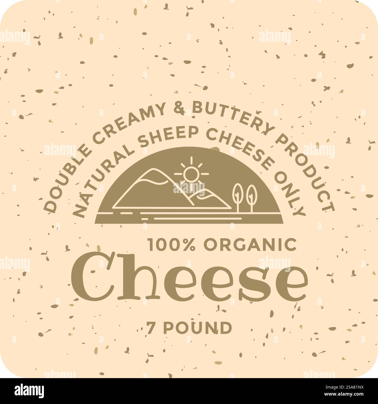 Natural sheep cheese, made from organic and natural ingredients. Double ...