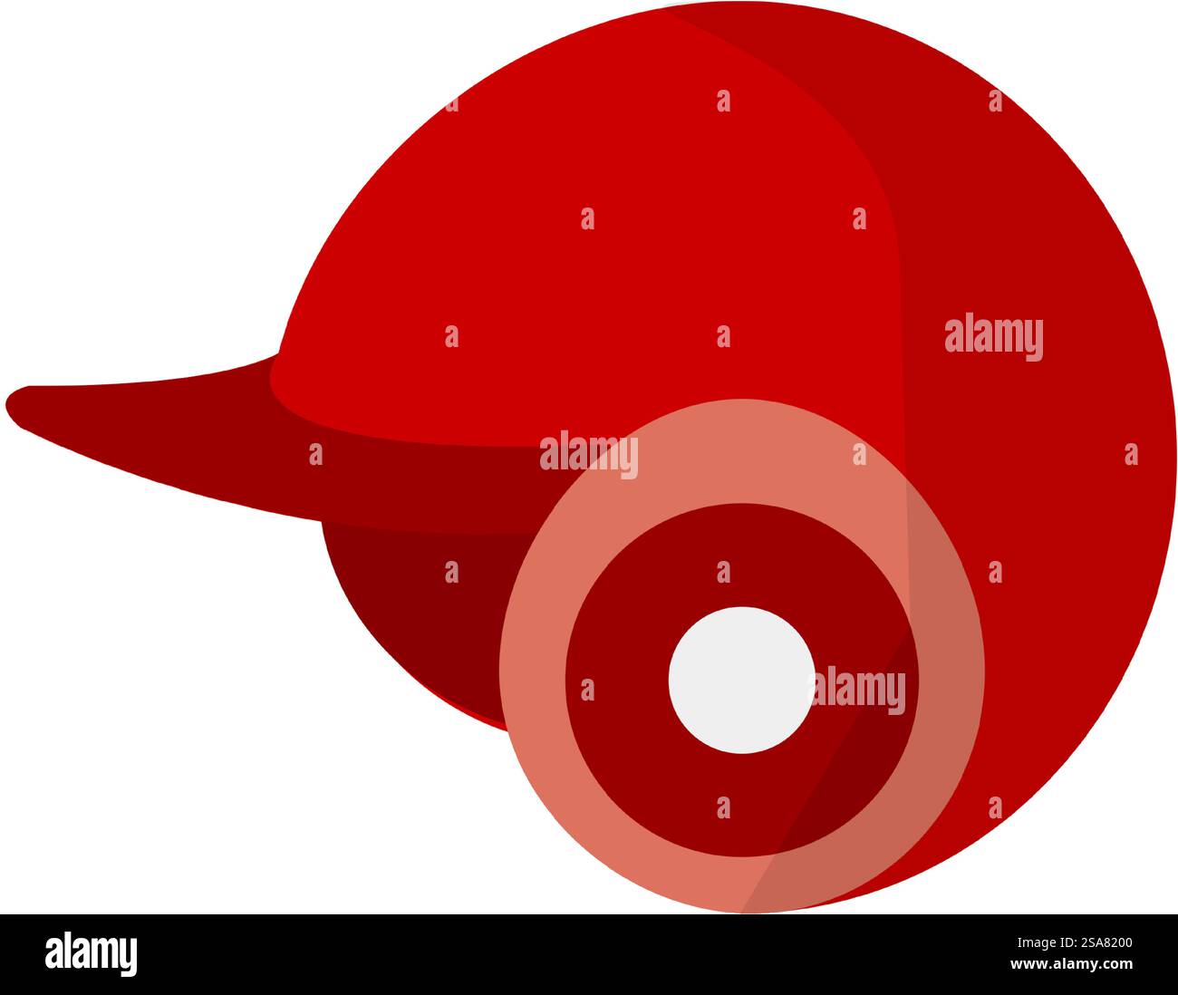 Baseballer protective helmet, isolated baseball hat with visor. Clothes ...