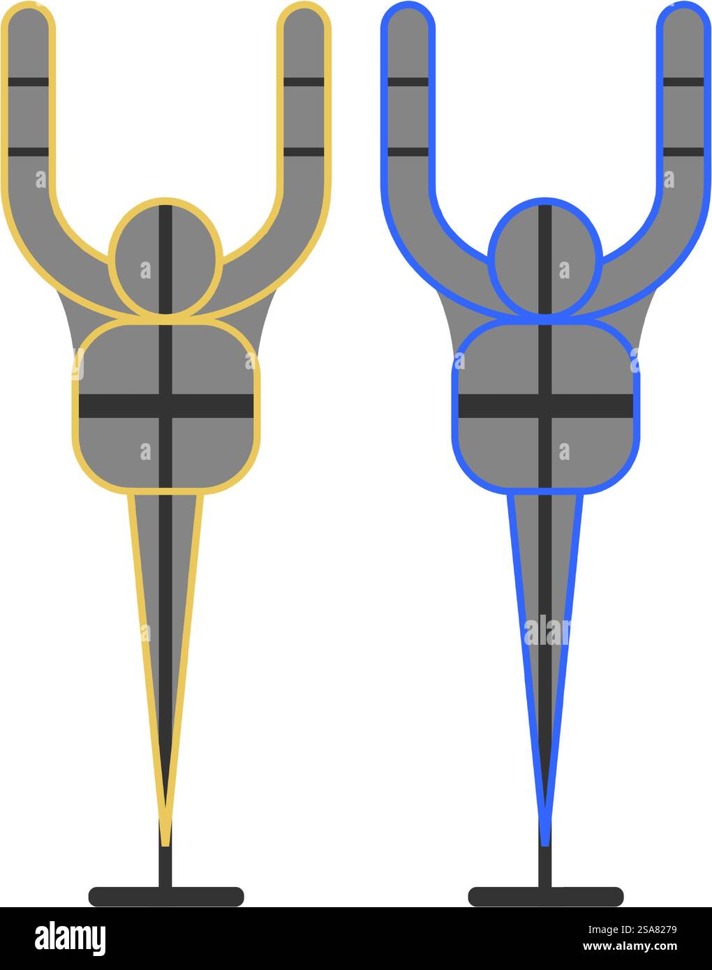 Sports activity equipment for shooting, isolated targets or human aims ...