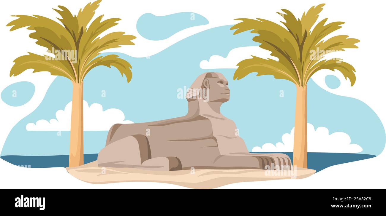 Great Sphinx of Giza landmark in Egypt, Egyptian culture and ...