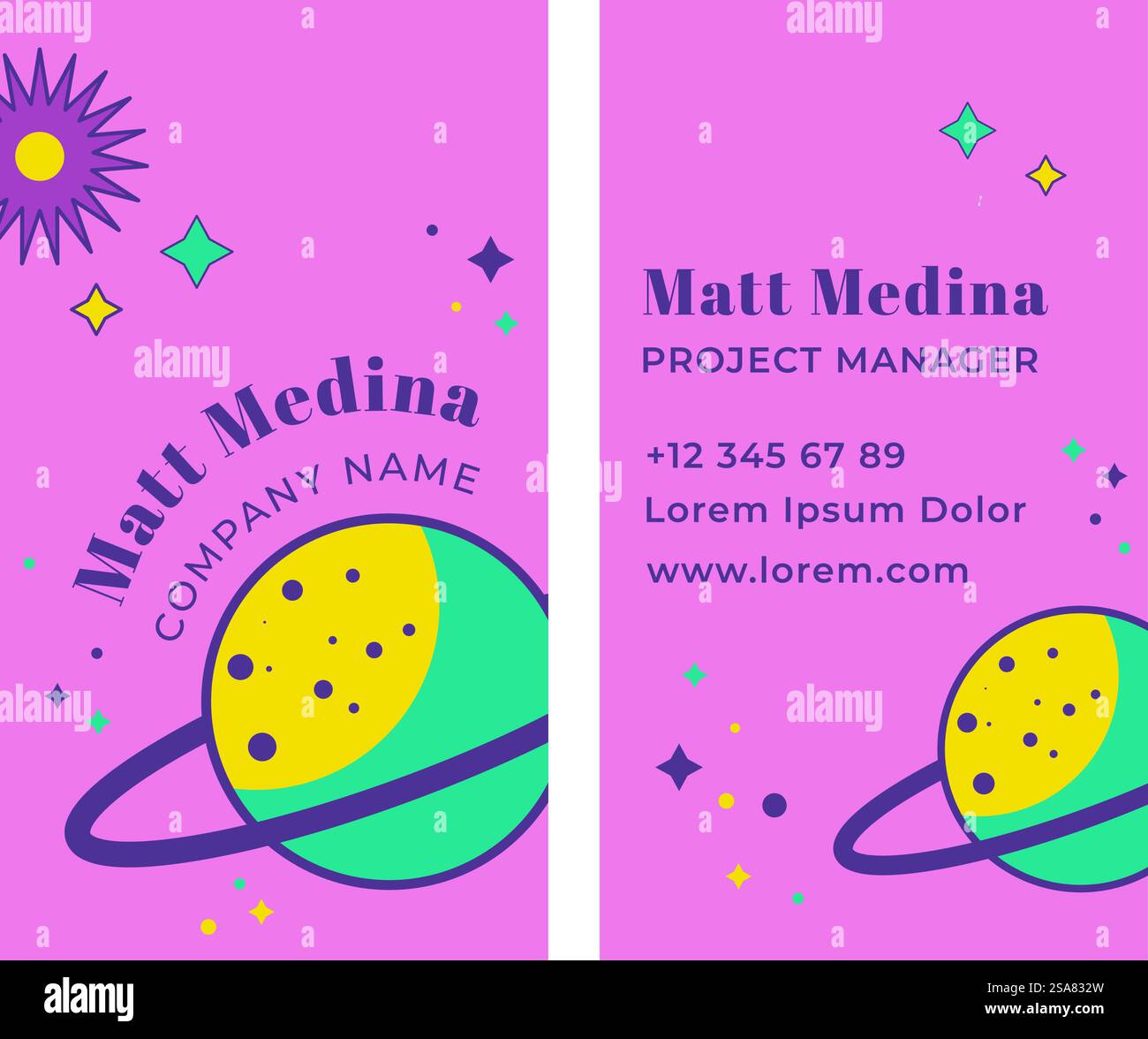 Project manager services, company name and personal information of ...