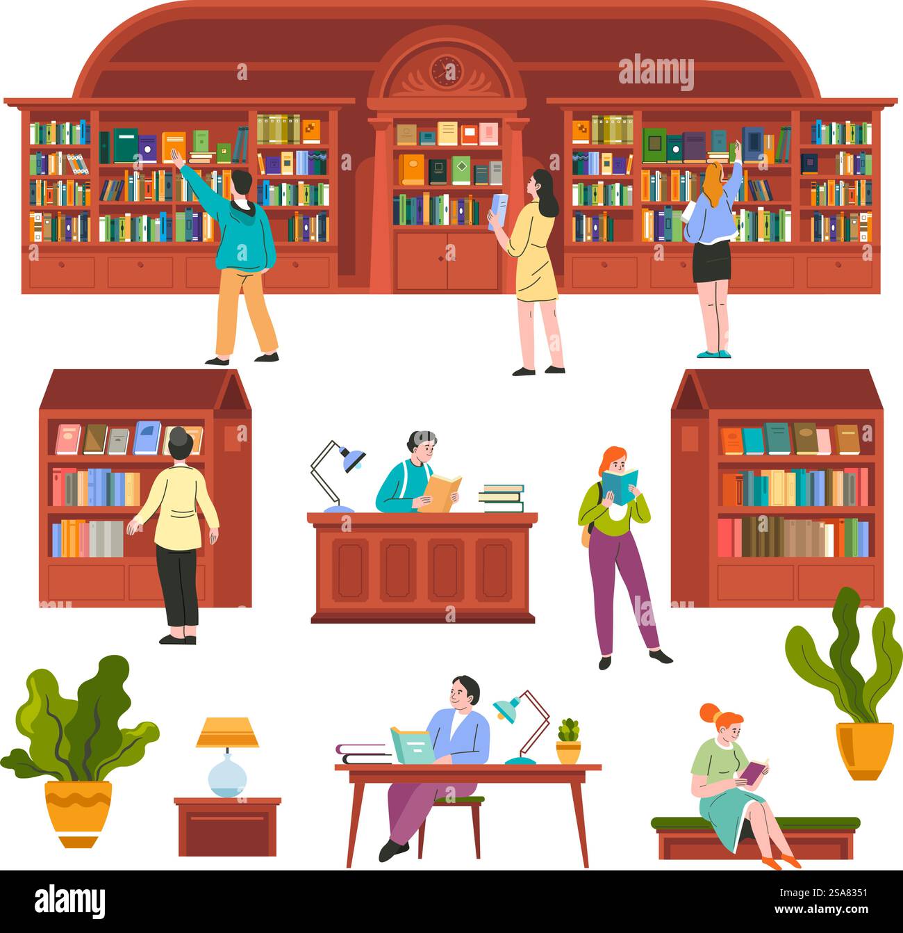 Buyers study Stock Vector Images - Alamy