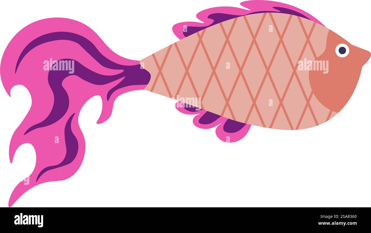 Pink fish with long tail hi-res stock photography and images - Alamy