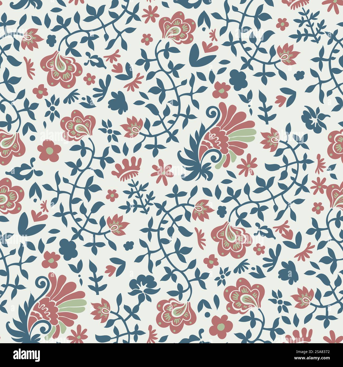 Blooming and flourishing flowers and leaves composition. Aesthetic ...