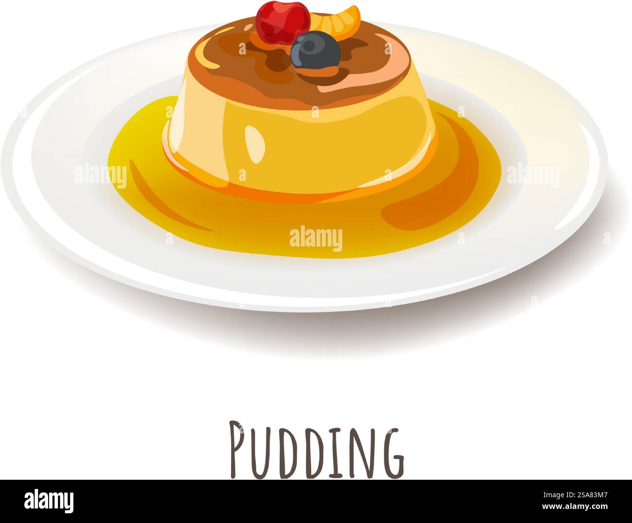 Decorated table snack fruit milk Stock Vector Images - Alamy