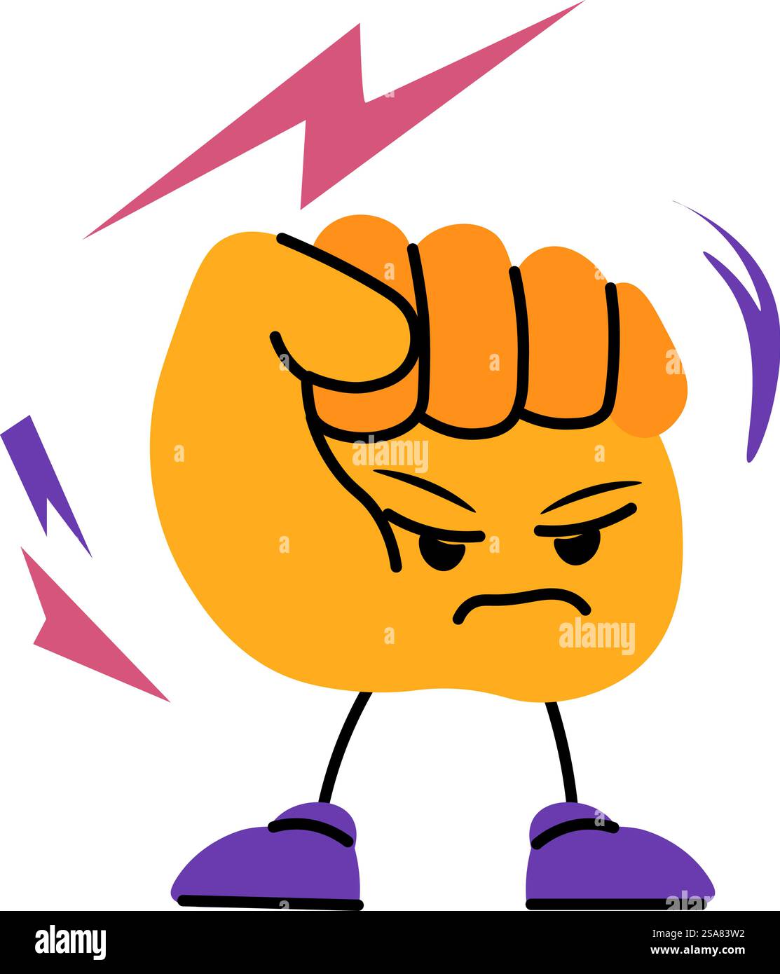 Hand character clenched in fist hi-res stock photography and images - Alamy