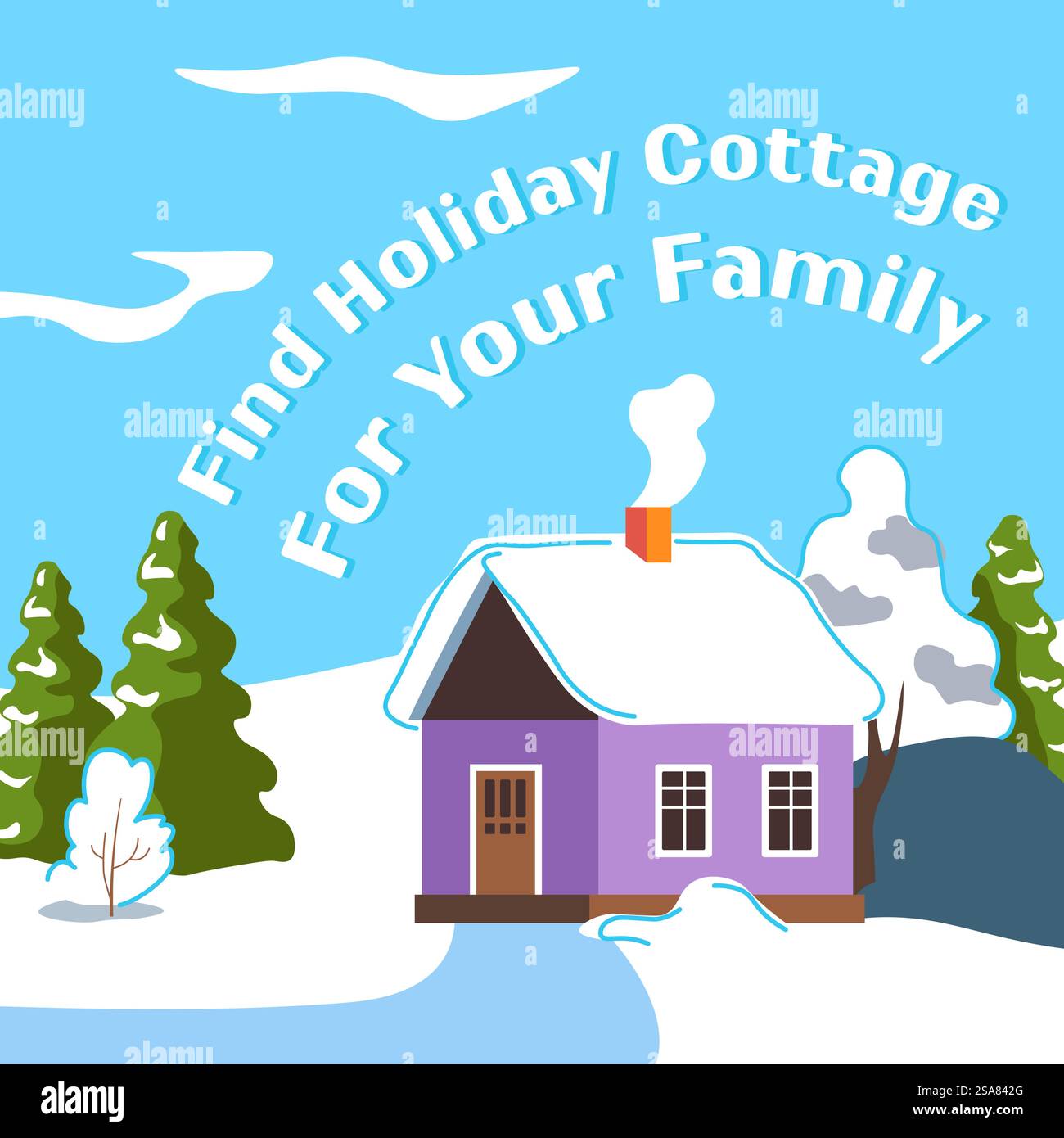 Friends cottage Stock Vector Images - Alamy