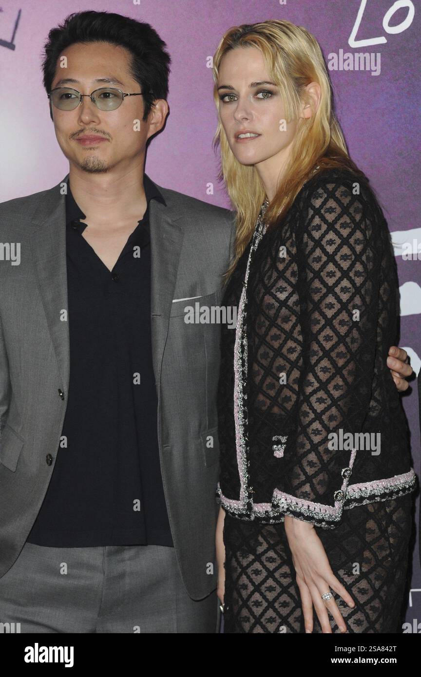 Ca. 28th Jan, 2025. Kristen Stewart, Steven Yeun at arrivals for LOVE ...