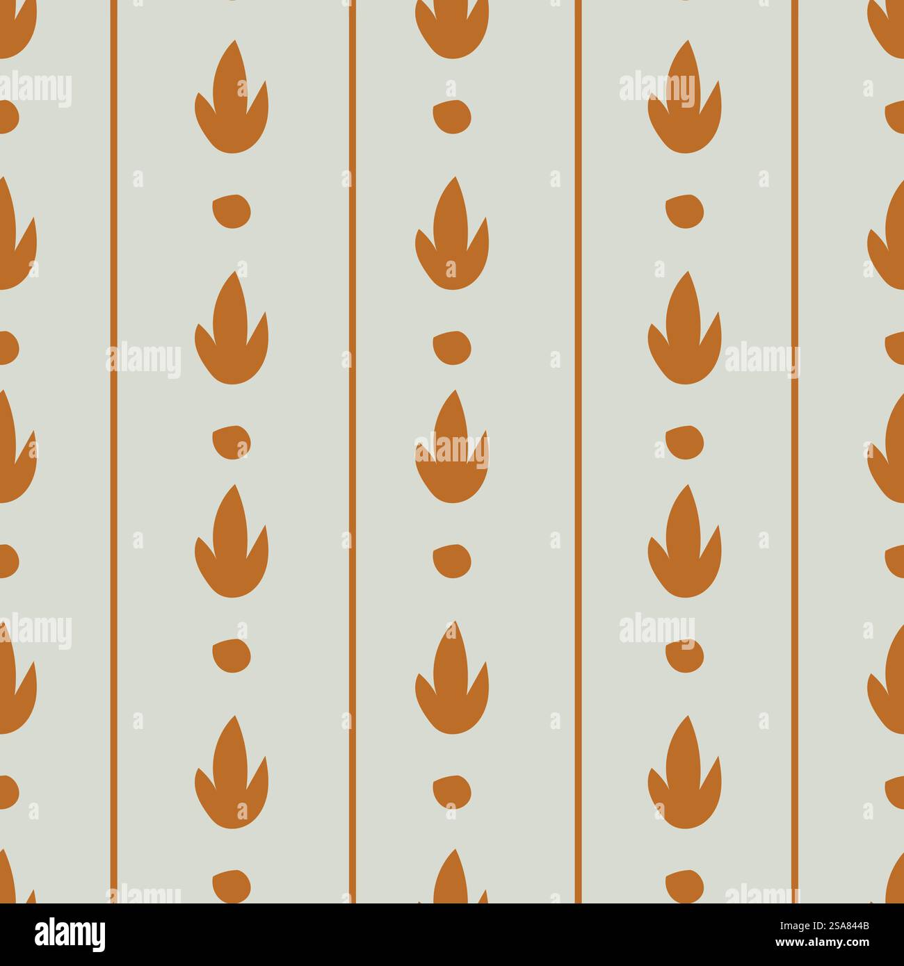 Classic floral composition with straight vertical lines and blooming ...