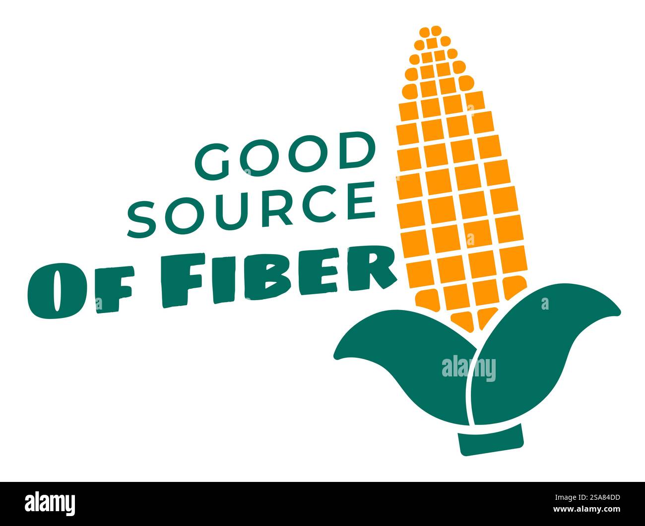 Corn organic and natural product foe dieting. Source of fiber ...