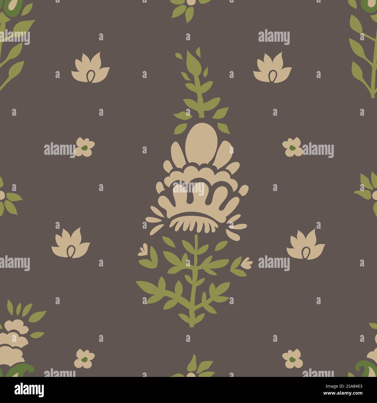 Flourishing and blossoming, blooming meadow flowers and leaves ...