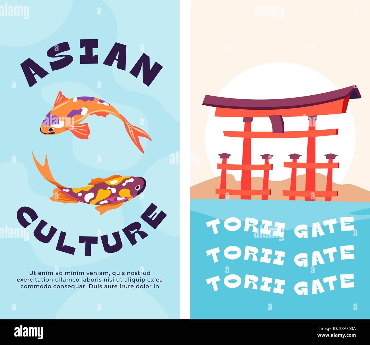 Japanese culture and landmarks, Itsukushima shrine, torii gate or ...