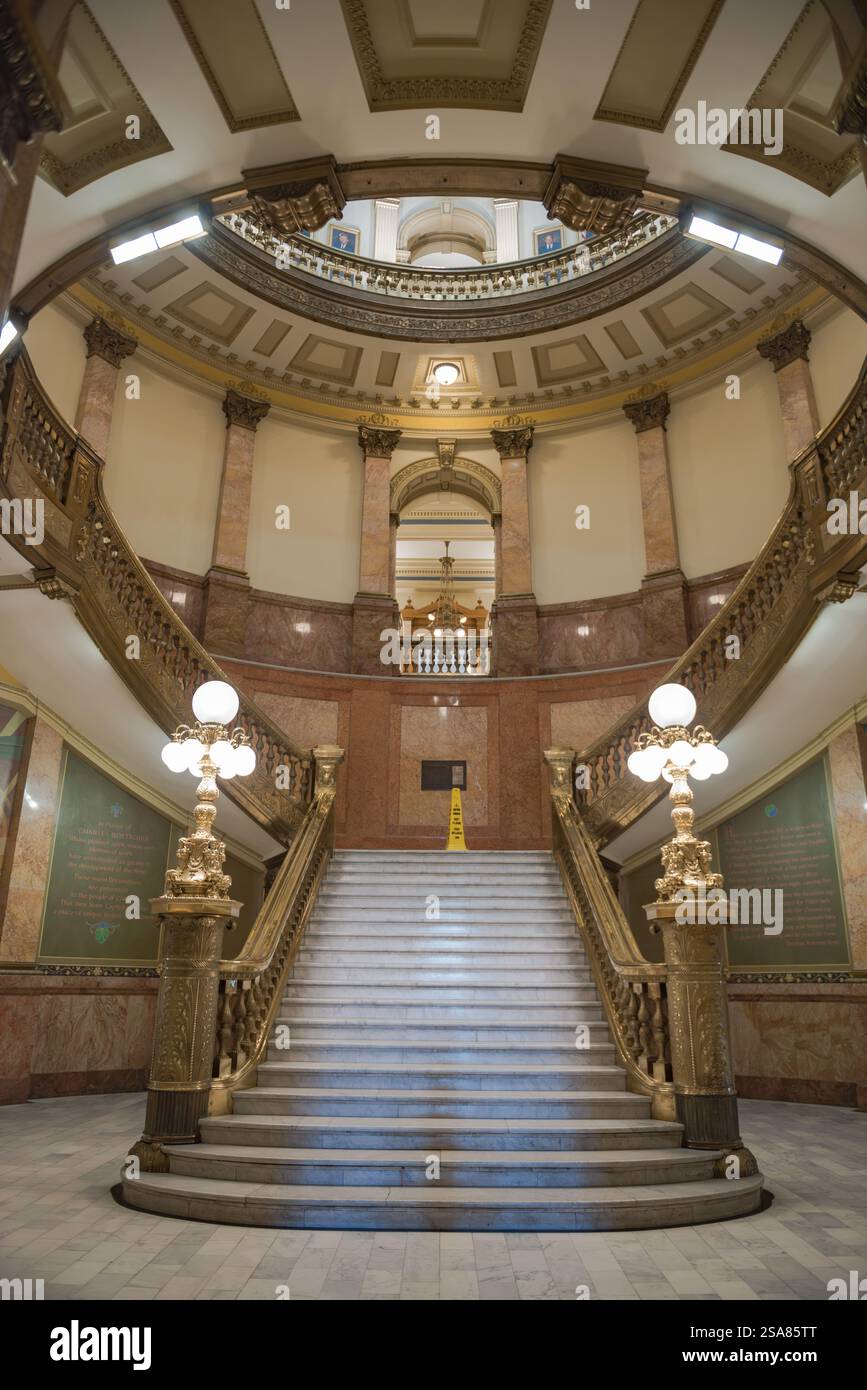 Denver, CO USA - June 27, 2018: Grand Staircase at interior of the ...