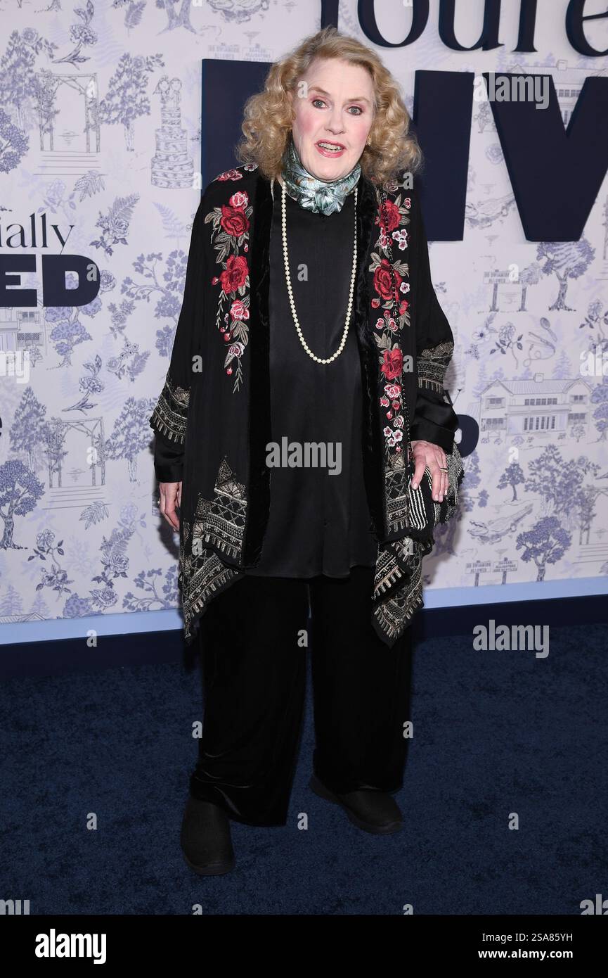 New York, USA. 28th Jan, 2025. Celia Weston attends the screening of ...