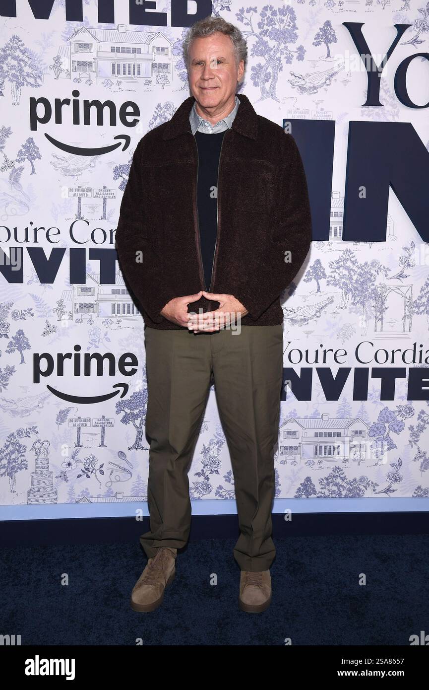 New York, USA. 28th Jan, 2025. Will Ferrell attends the screening of ...