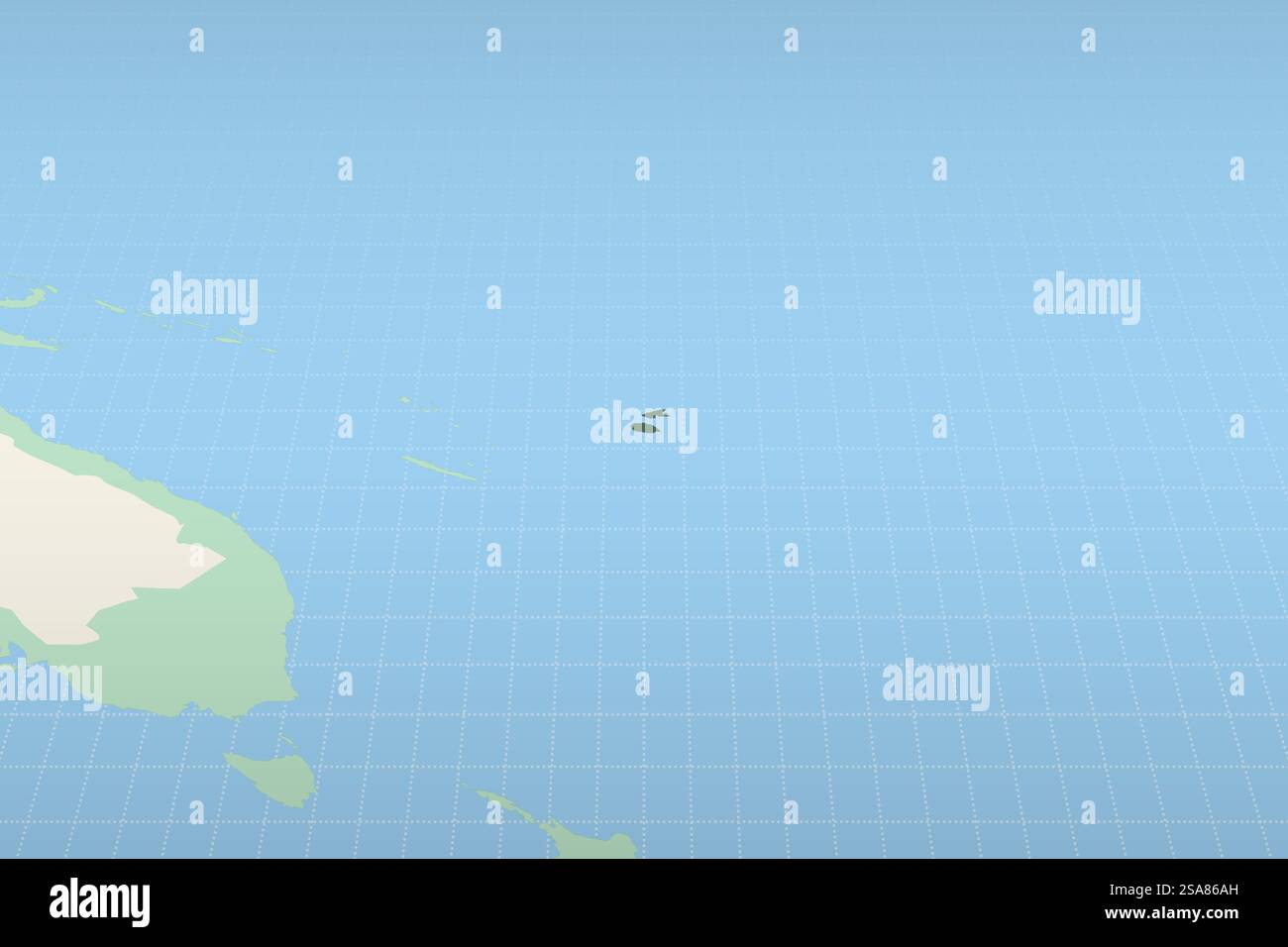 Fiji highlighted on a detailed map, geographic location of Fiji. Vector ...