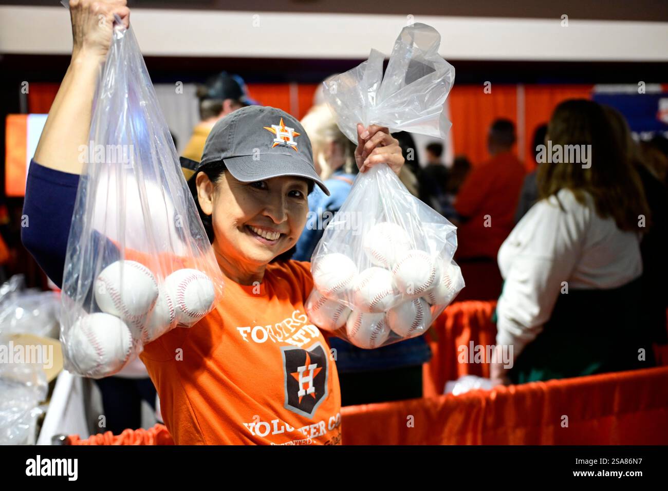 during the 2025 Houston Astros FanFest on January 25, 2025 at Daikin ...