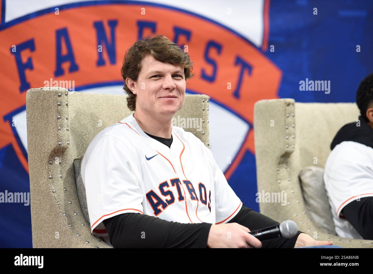 Houston Astros center fielder Jake Meyers (6) during the 2025 Houston ...