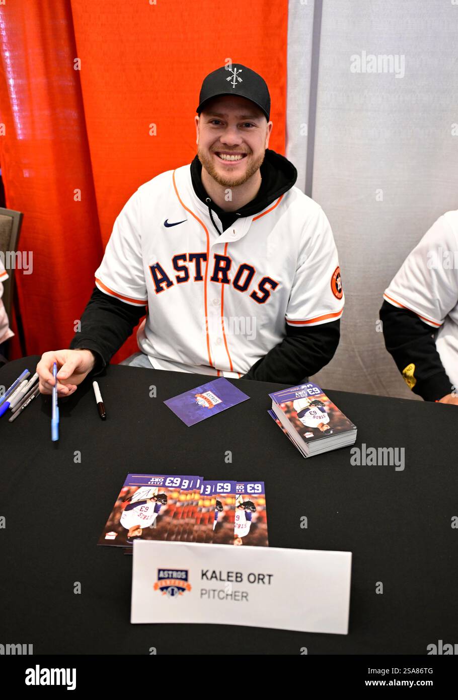 Houston Astros relief pitcher Kaleb Ort (63) during the 2025 Houston ...