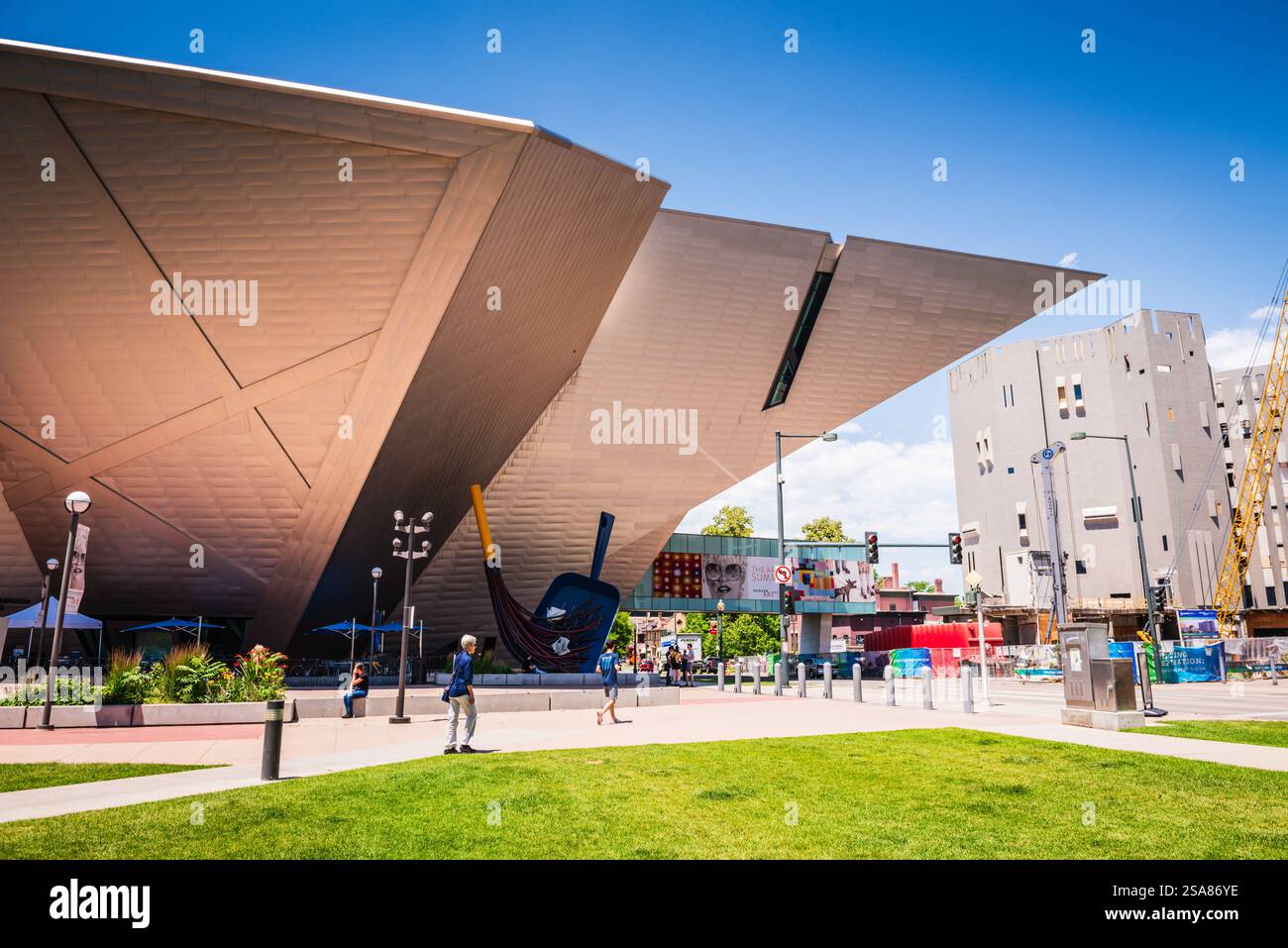 Denver, CO USA - June 27, 2018: The Denver Art Museum (DAM) is one of ...