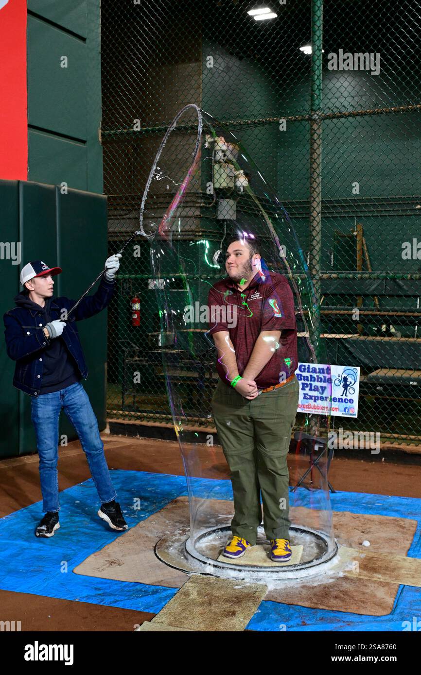 Fans enjoying time on the field during the 2025 Houston Astros FanFest ...