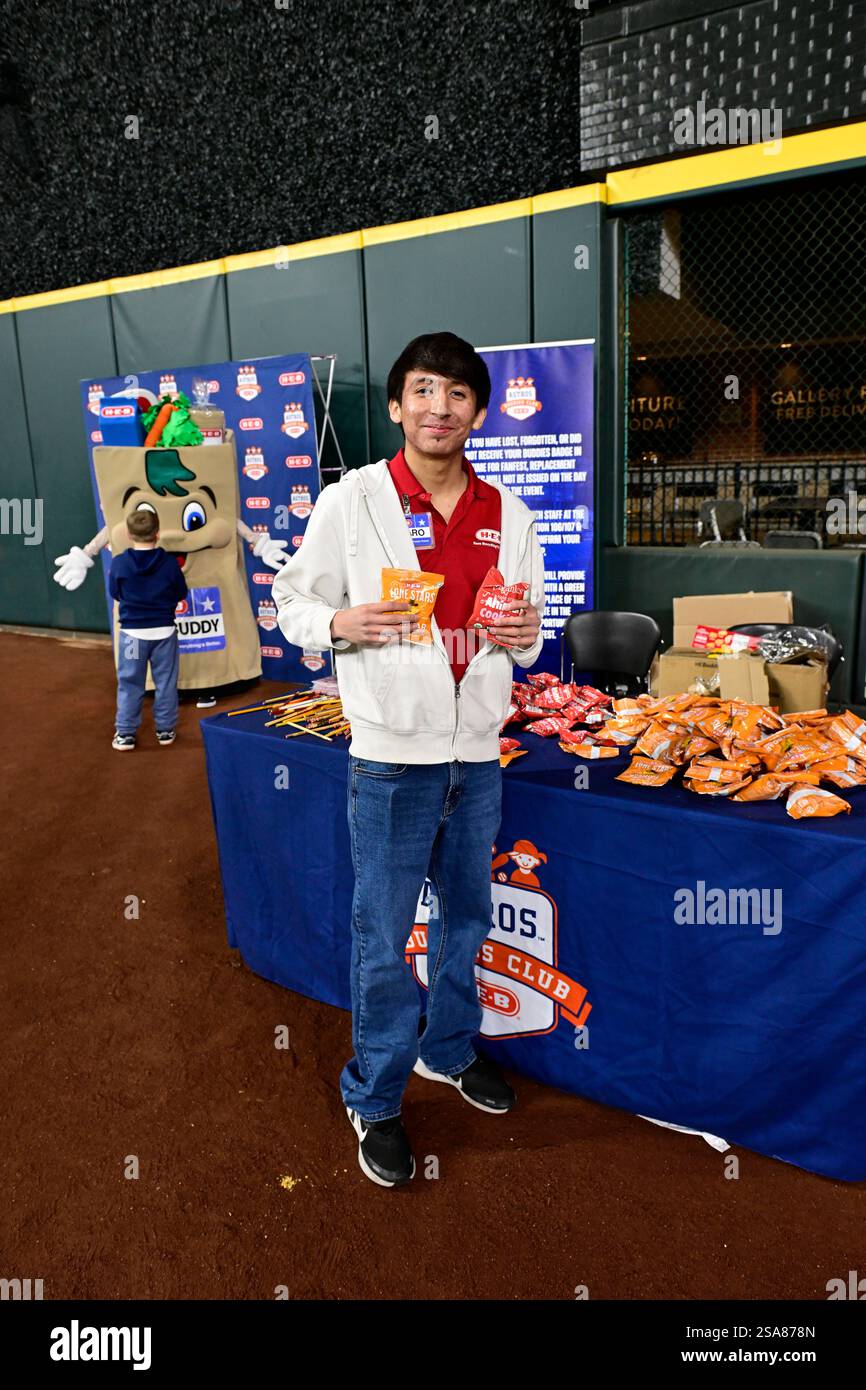 Fans enjoying time on the field during the 2025 Houston Astros FanFest ...