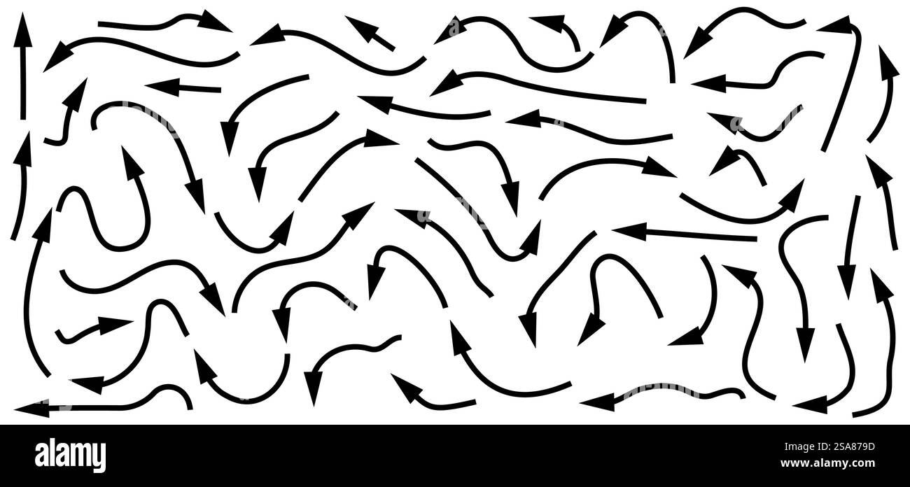 Arrows icon set or graphics collection. Pointer icons. Pointer graphic ...