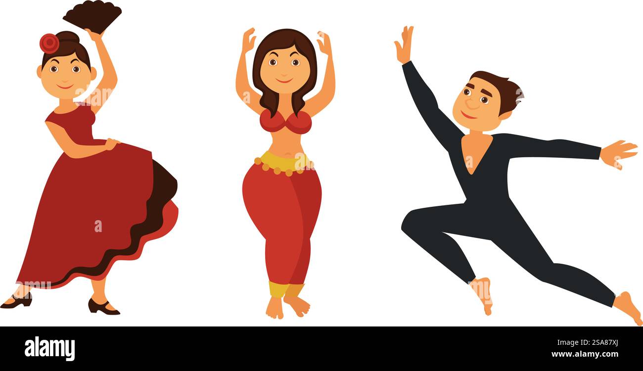 Vector illustration of a couple dancing under string lights, surrounded ...