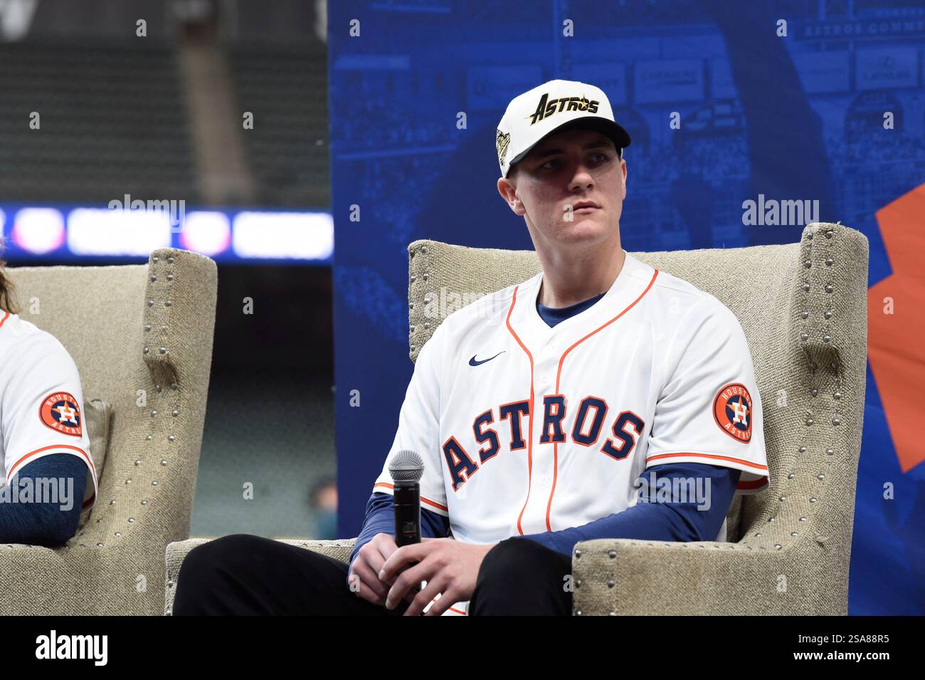 Houston Astros starting pitcher Hunter Brown (58) during the 2025 ...