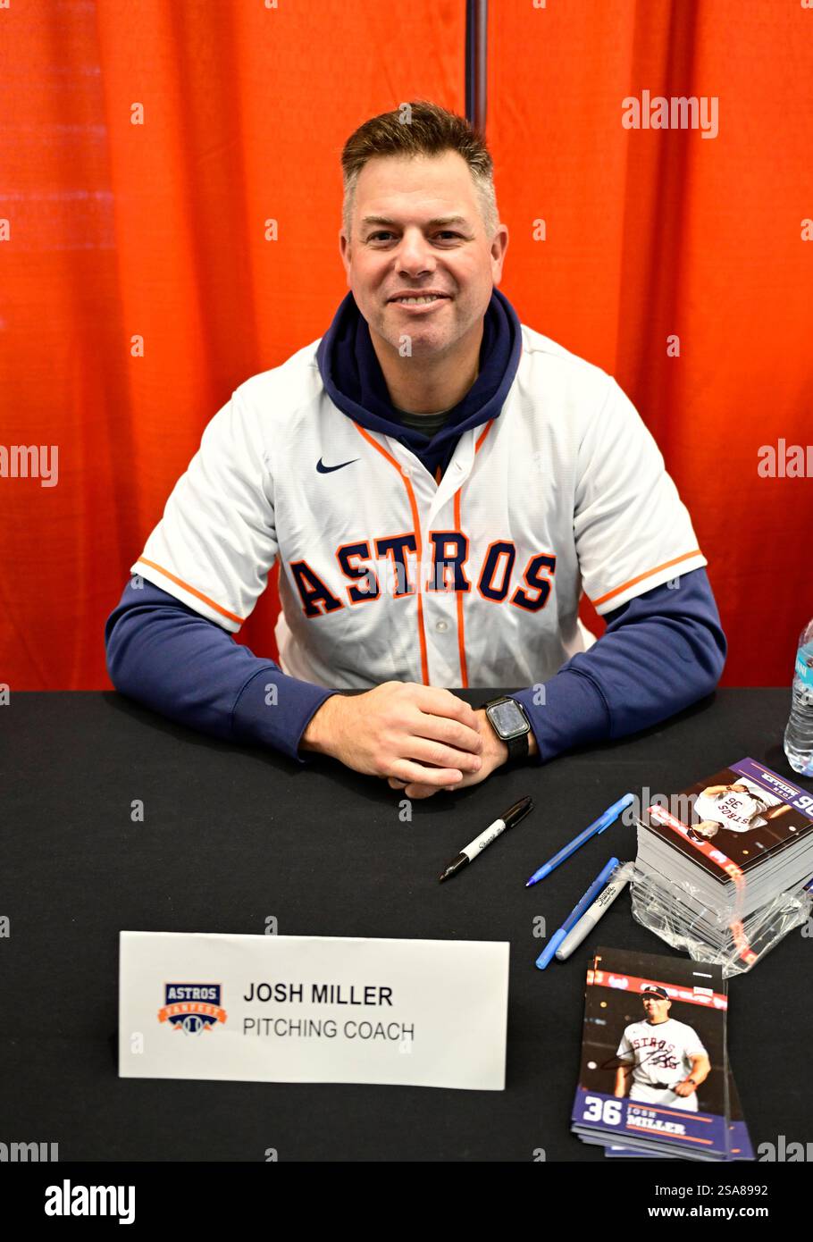 Houston, United States. 25th Jan, 2025. Houston Astros pitching coach ...