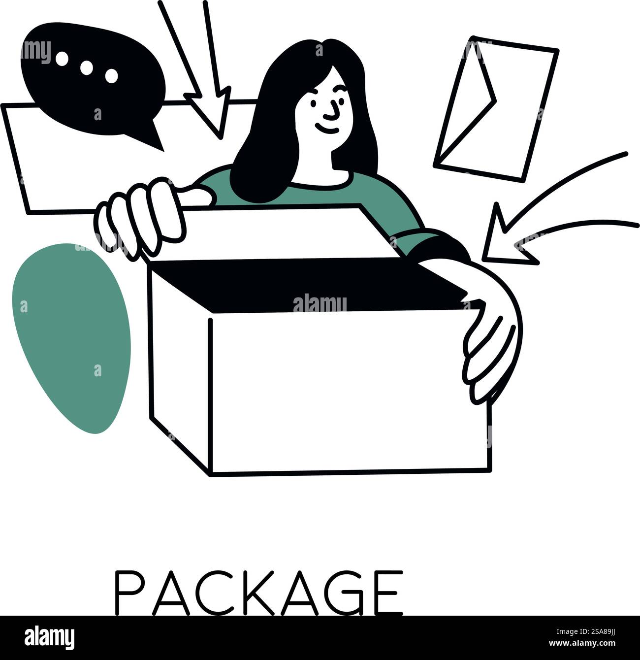 Professional mail handling Stock Vector Images - Alamy