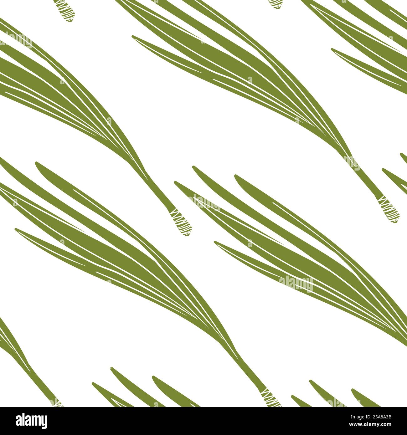 Simple pattern featuring pine needles isolated on white background ...