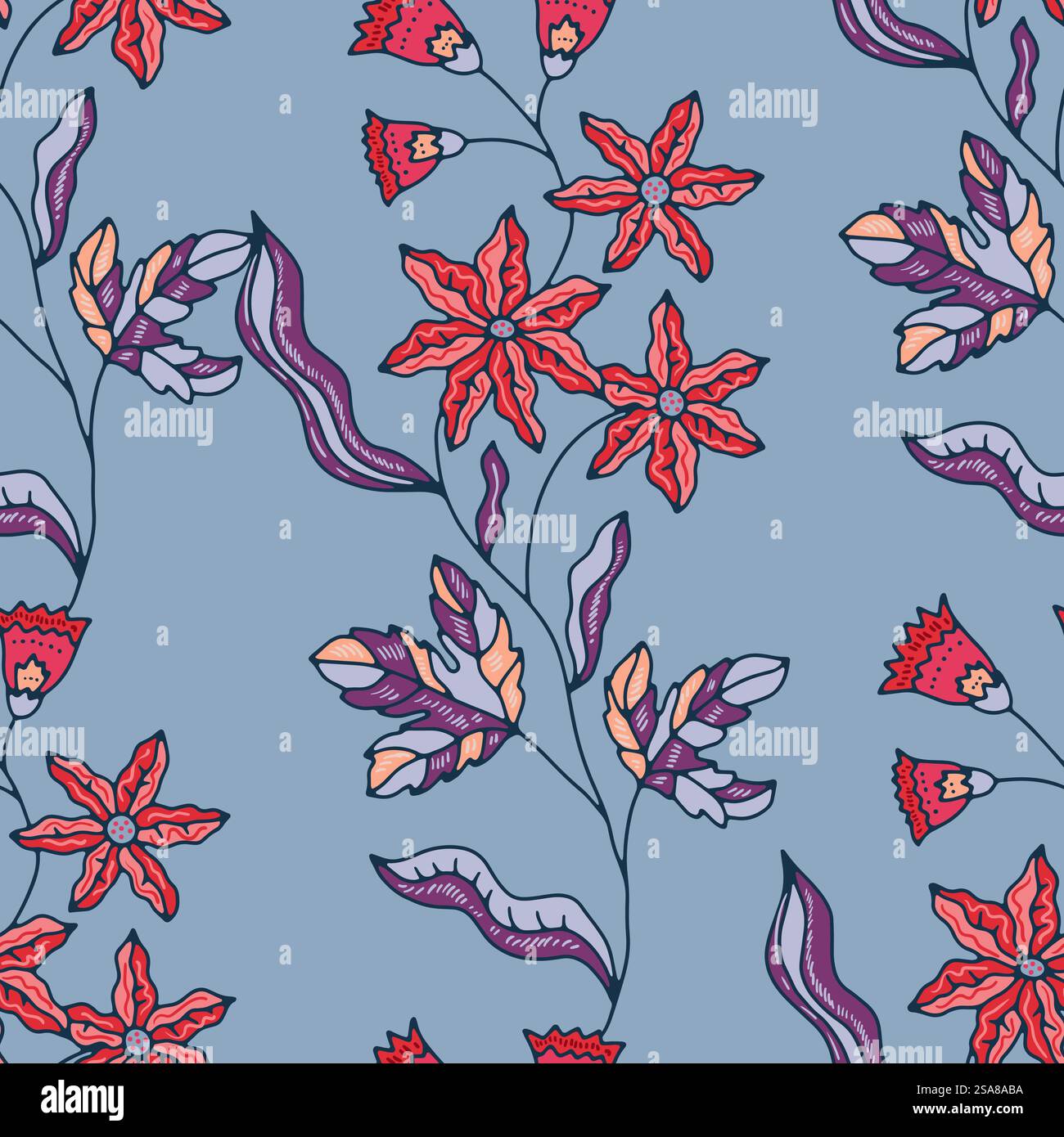 Simple floral motifs hi-res stock photography and images - Alamy