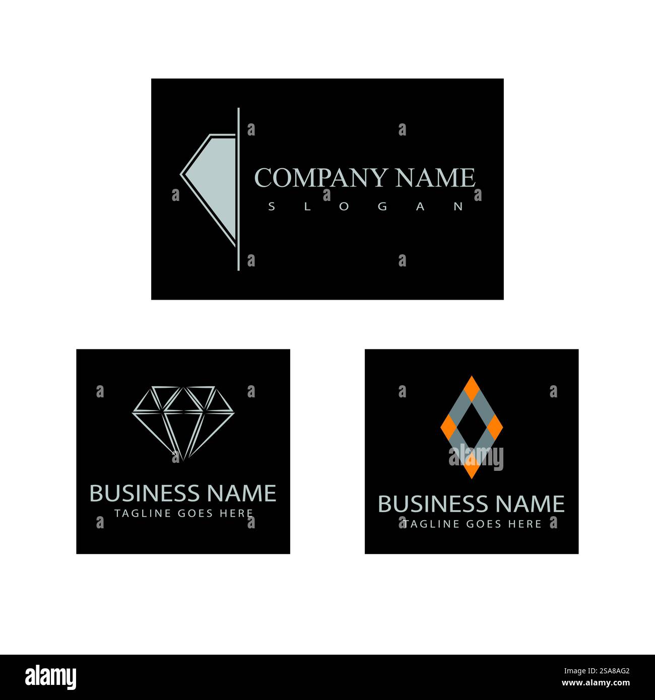 Diamond logo icon design Stock Vector Images - Alamy