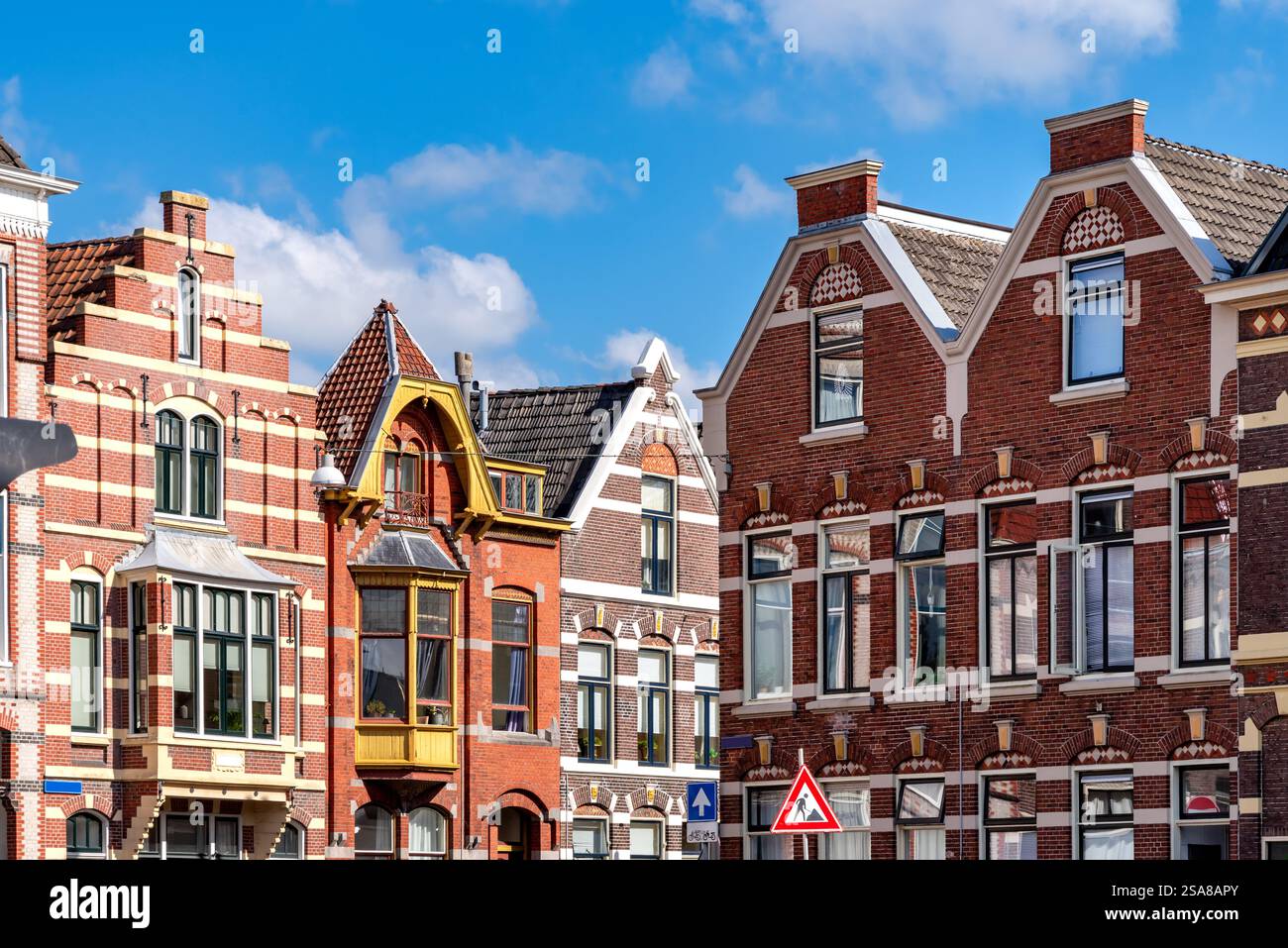 Traditional houses in the city centre of Groningen, Netherlands Stock ...