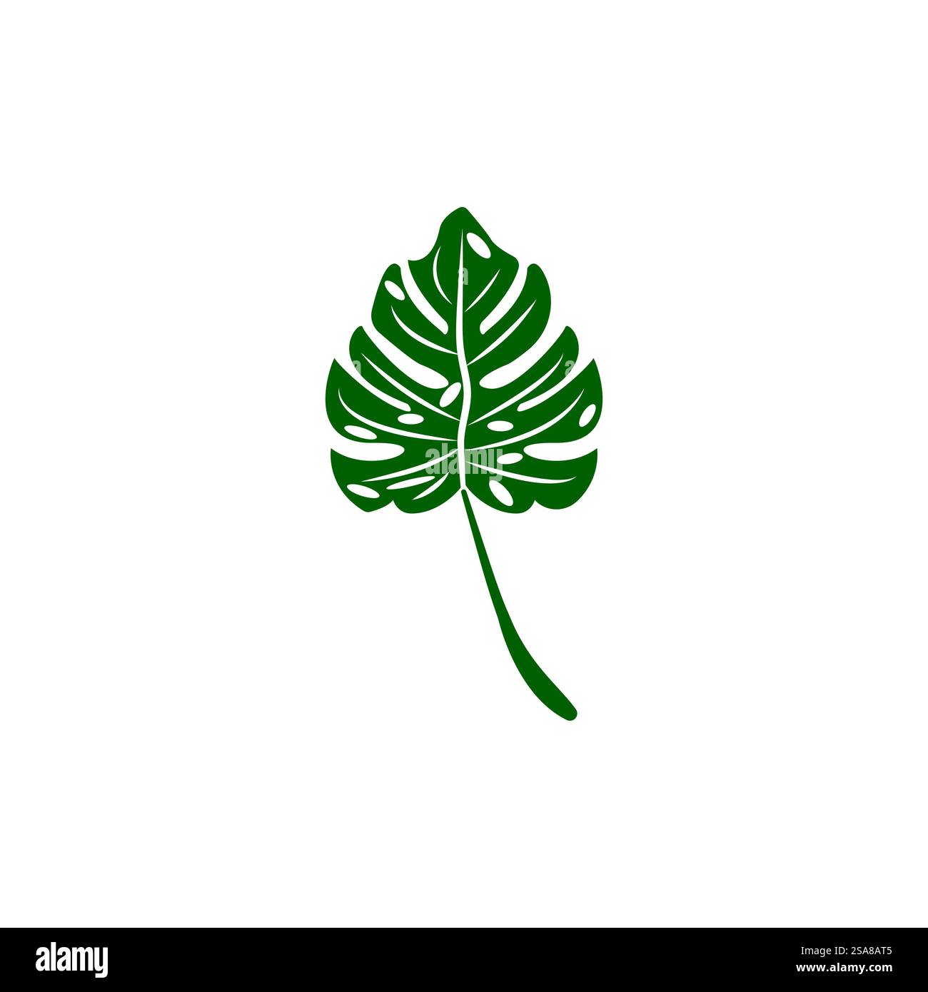 Monstera logo vector template symbol design Stock Vector Image & Art ...