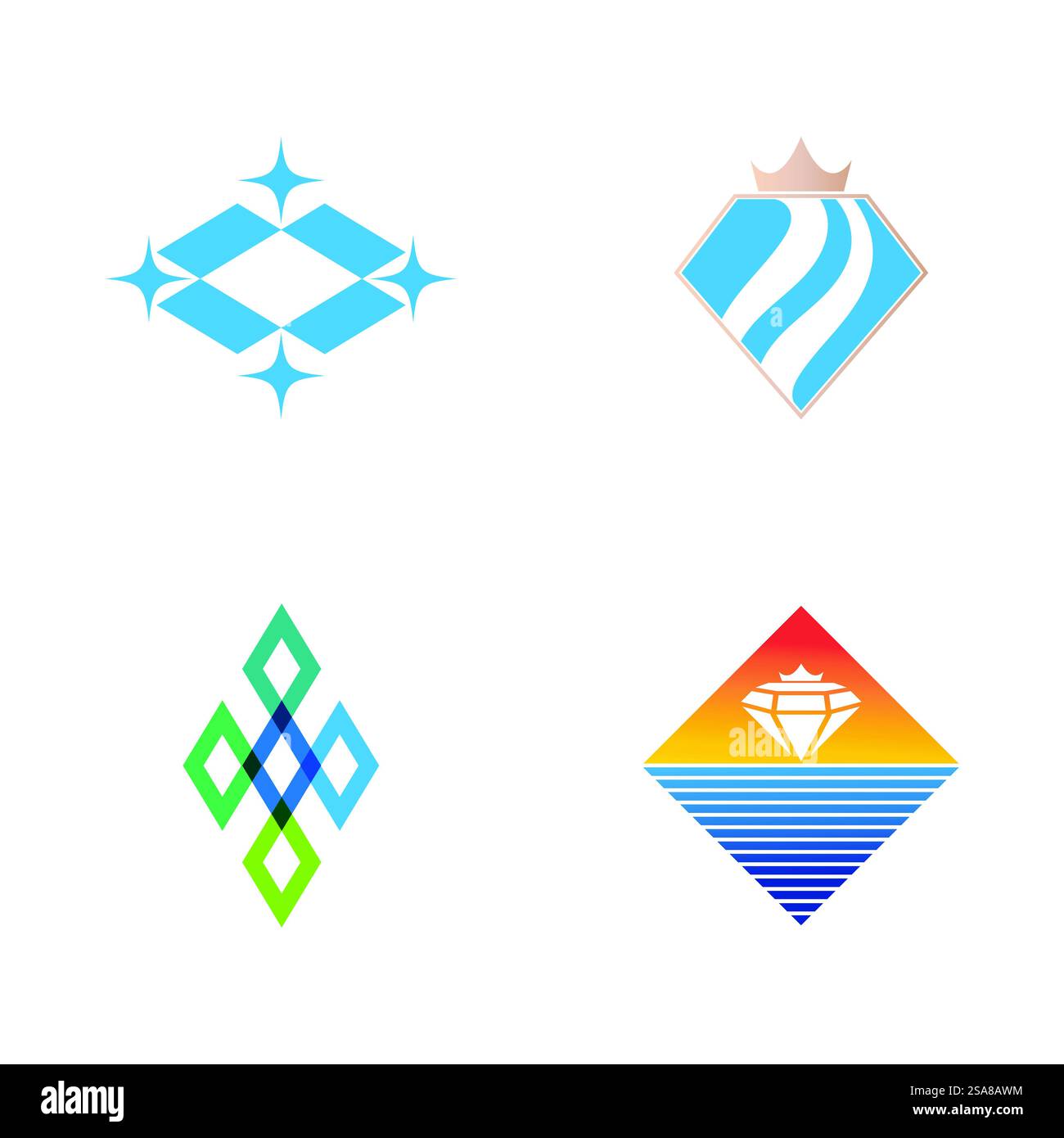 Diamond logo vector template symbol design Stock Vector Image & Art - Alamy