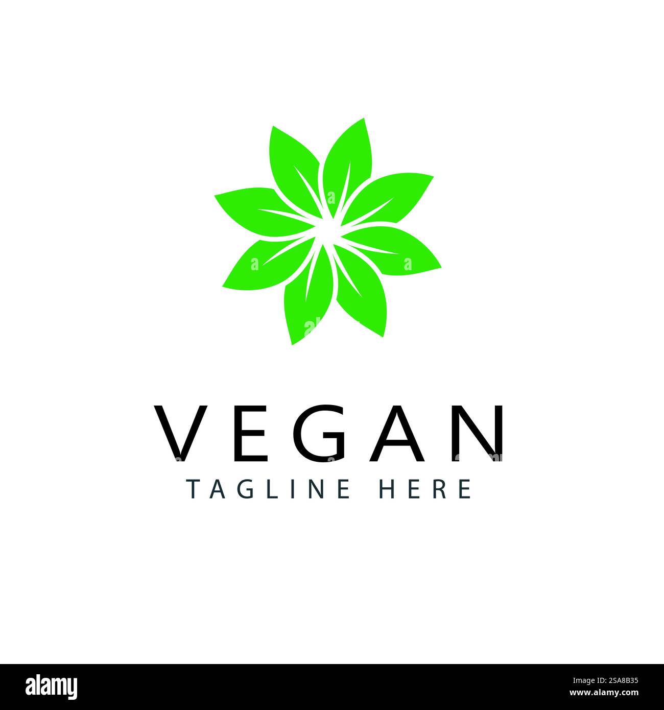 Vegan logo vector template symbol design Stock Vector Image & Art - Alamy