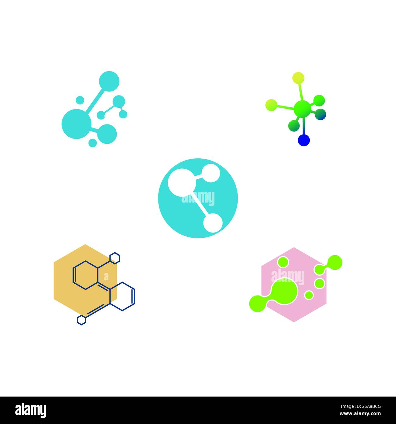 Molecule logo vector symbol template Stock Vector Image & Art - Alamy