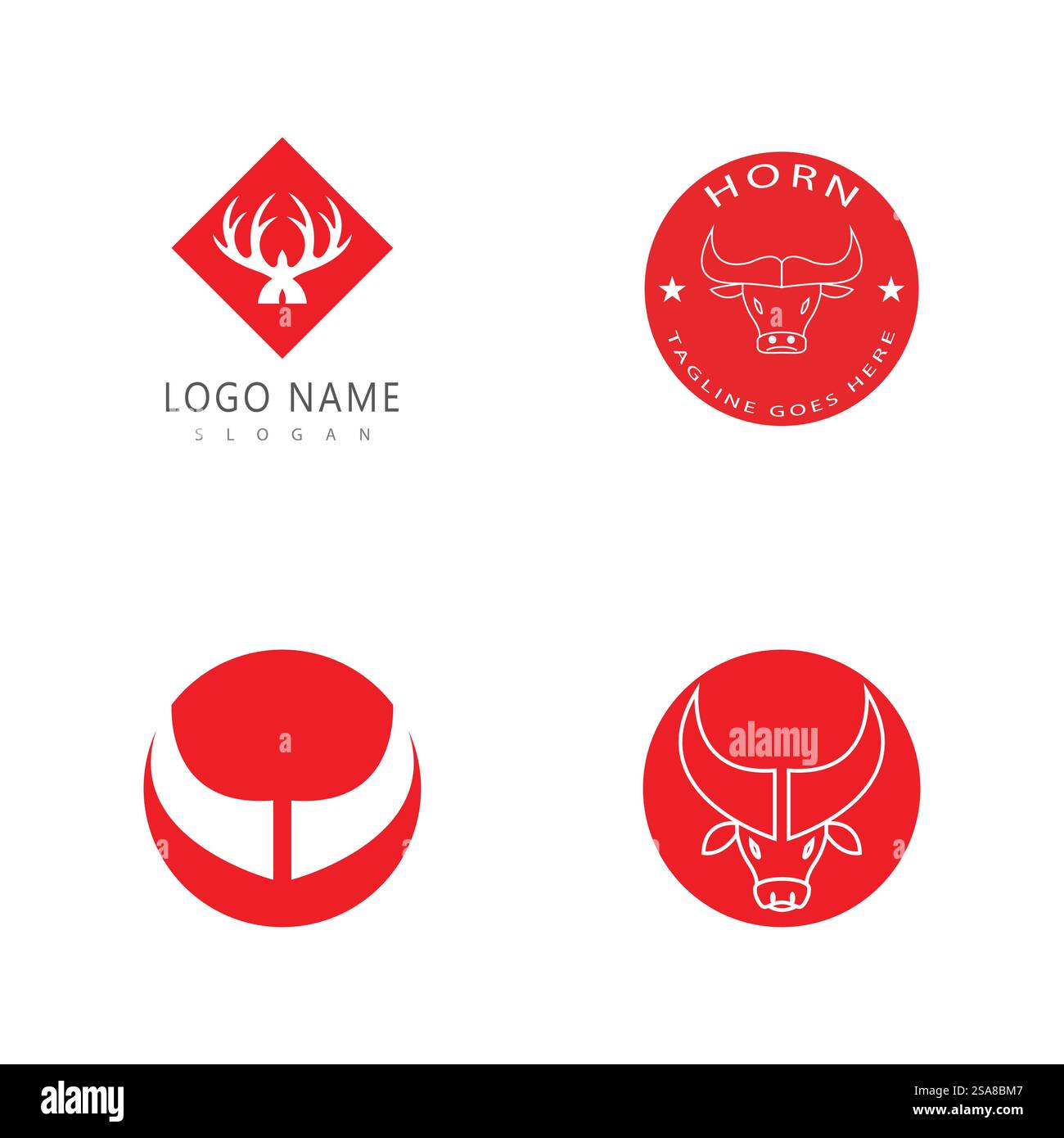 horn logo vector element and symbol design Stock Vector Image & Art - Alamy