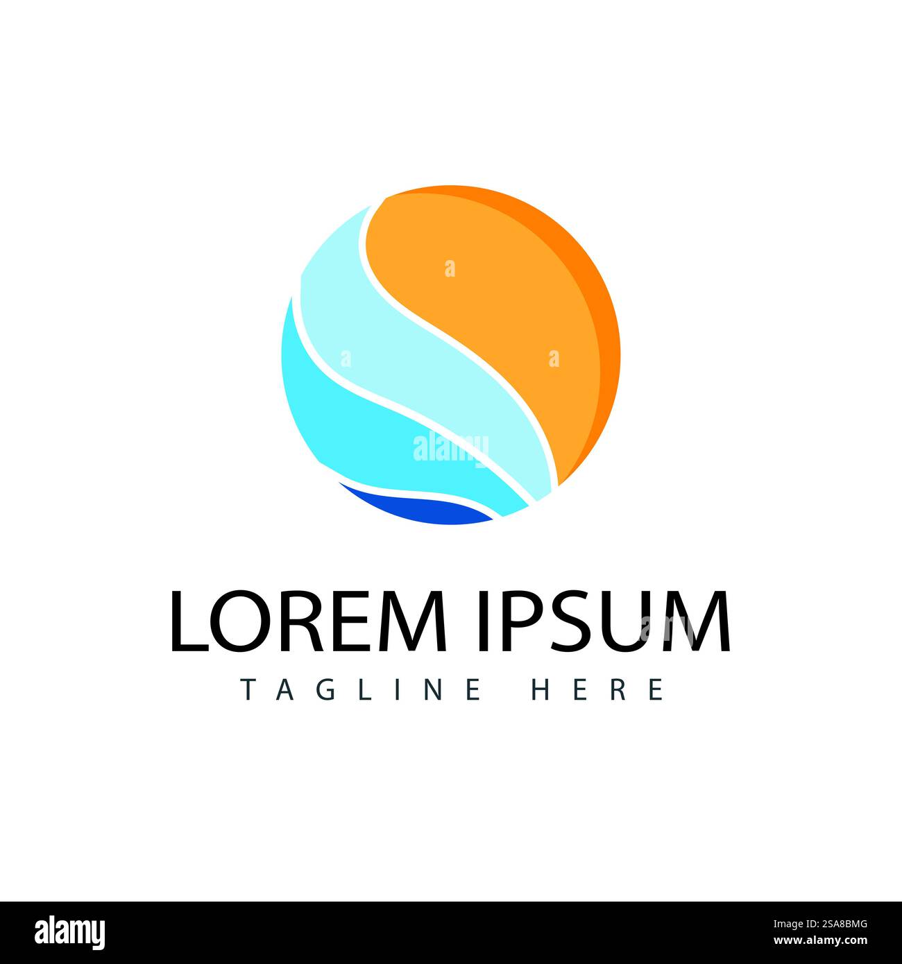 wave logo vector symbol template Stock Vector Image & Art - Alamy