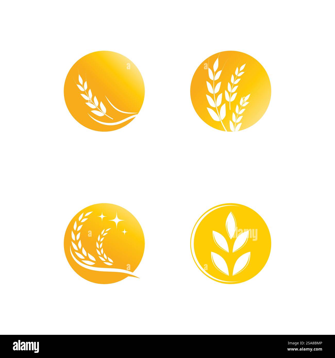 Agriculture wheat logo vector template symbol design Stock Vector Image ...