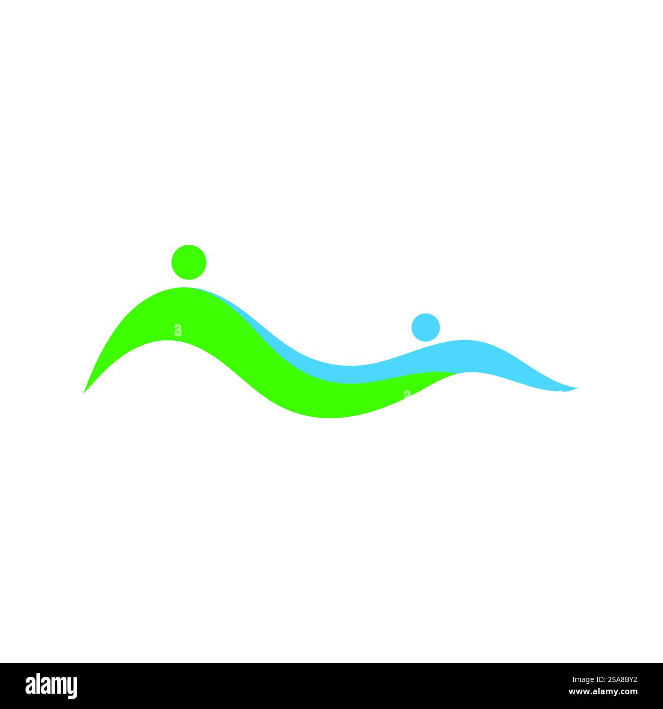 Water wave blue logo Cut Out Stock Images & Pictures - Alamy