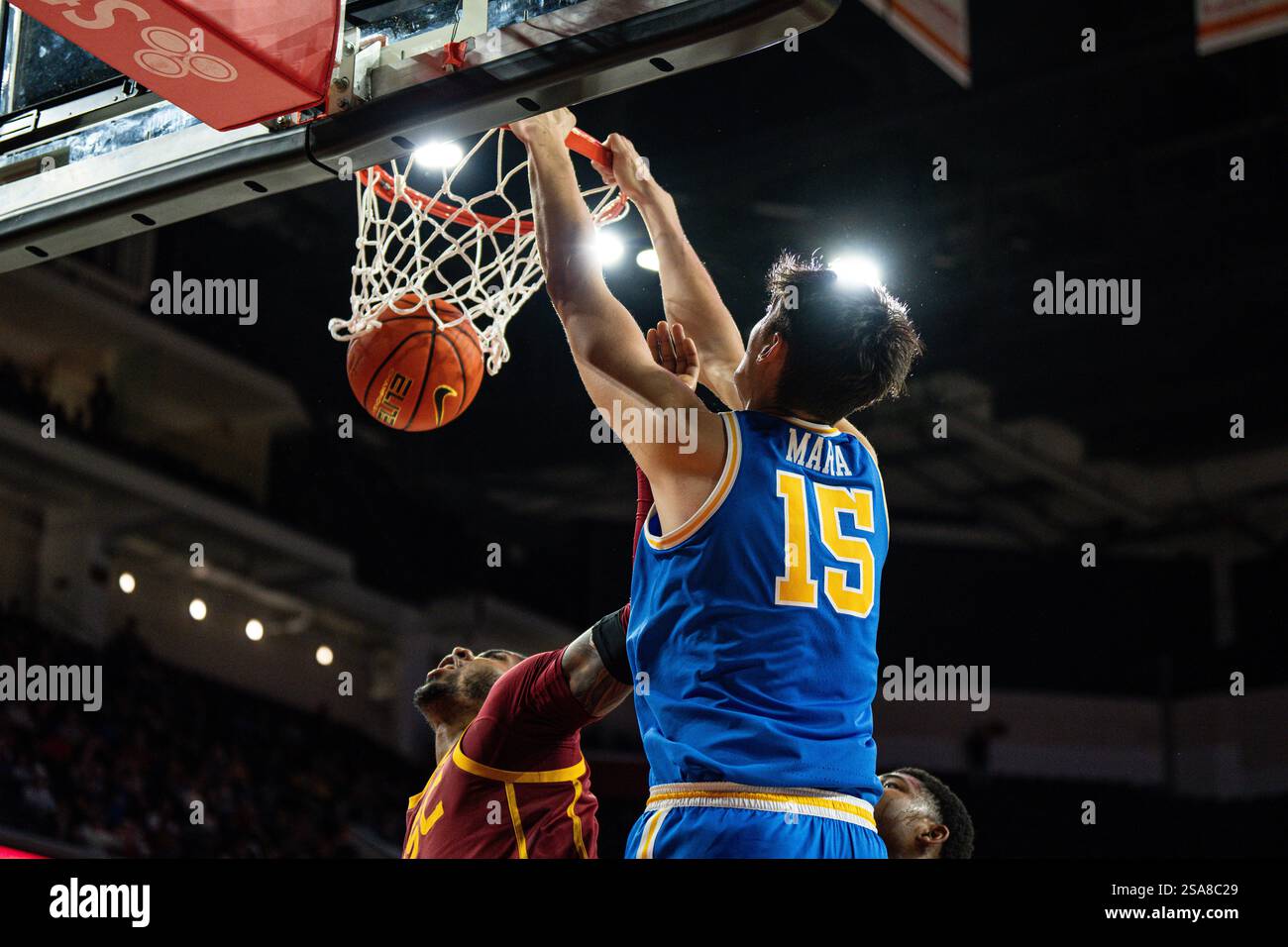 Los Angeles, United States. 27th Jan, 2025. UCLA Bruins center Aday ...