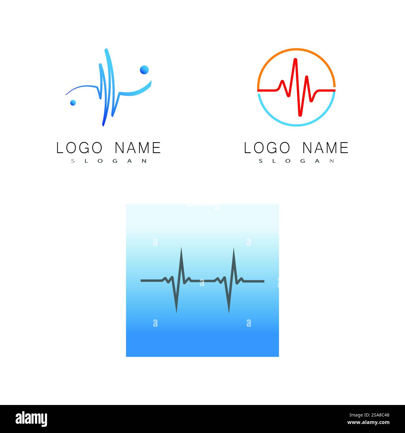 Pulse line ilustration logo vector template Stock Vector Image & Art ...