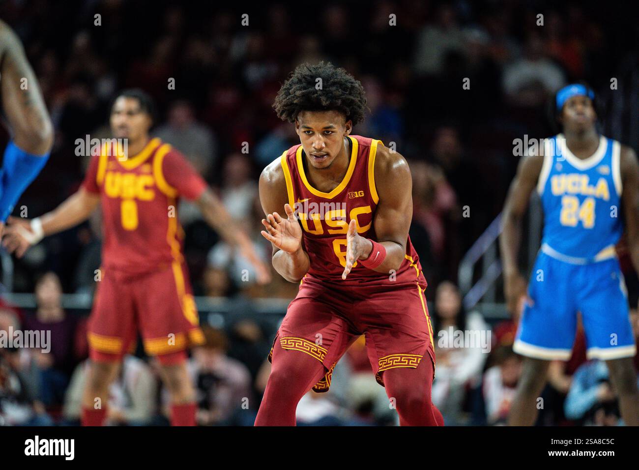Los Angeles, United States. 27th Jan, 2025. USC Trojans guard Wesley ...