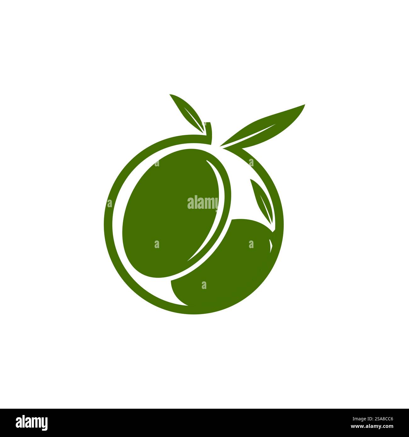 Olive logo vector template symbol element nature Stock Vector Image ...