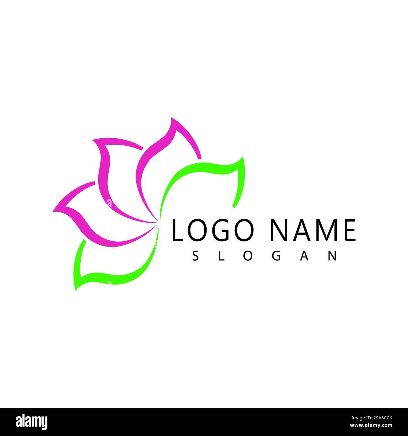 Flower plumeria logo vector element symbol design Stock Vector Image ...